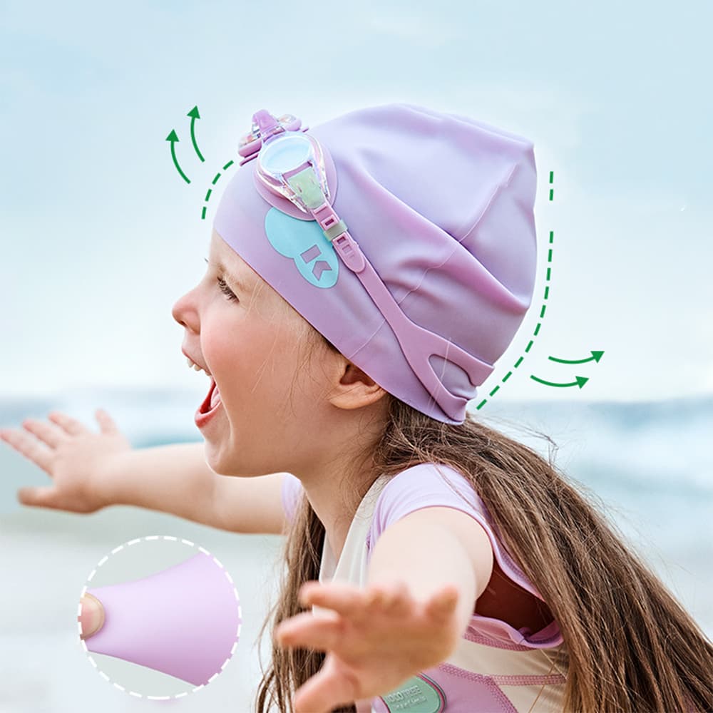Aqua - Swim Cap - Premium Silicone, Secure Fit & Fun Design